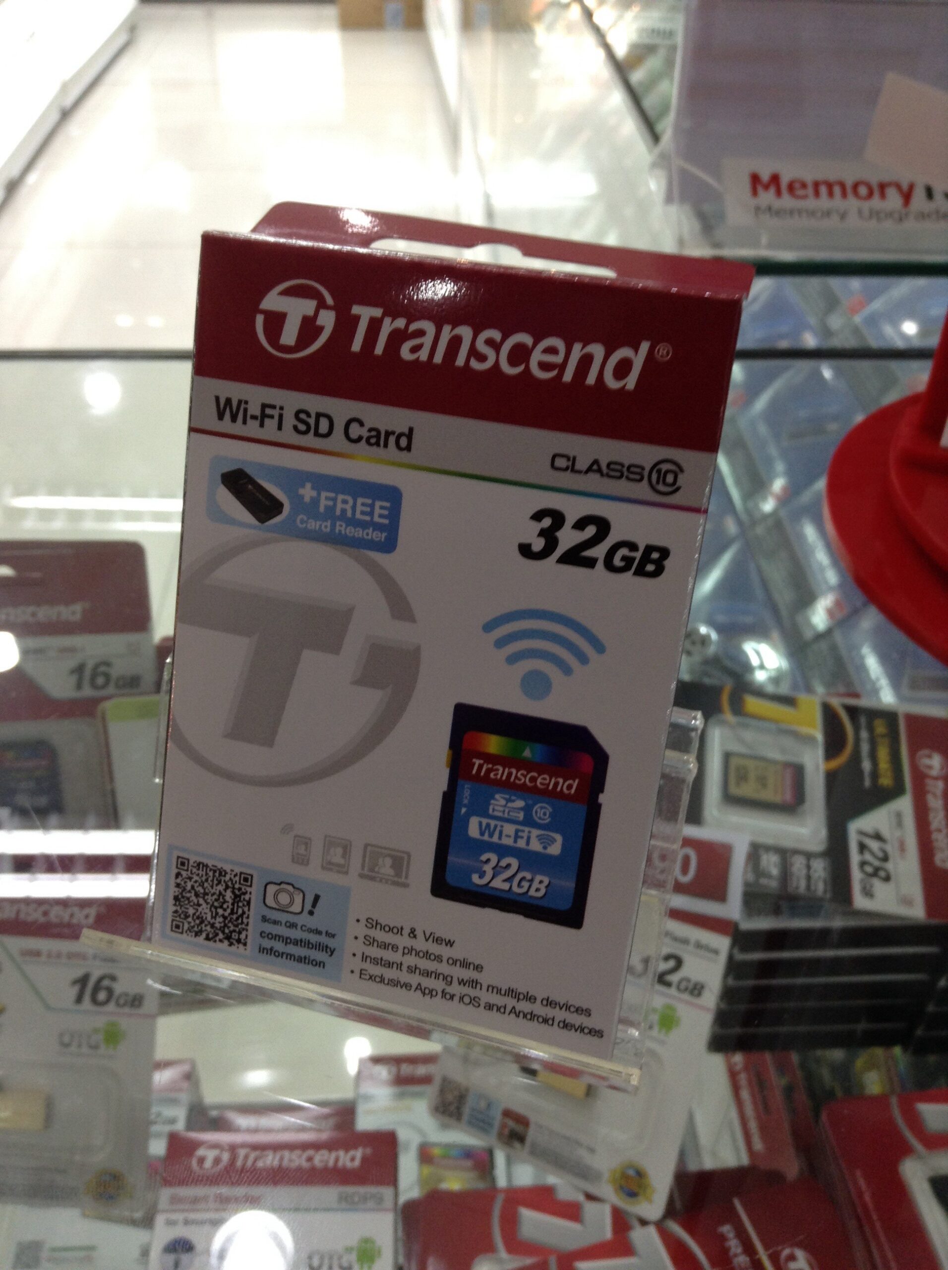 ซื้อช้าได้เปรียบ.!! Transcend Wi-Fi SD Card class10 Free Card Reader การ์ด Wi-Fi ที่ใส่ของแถมมา ...
