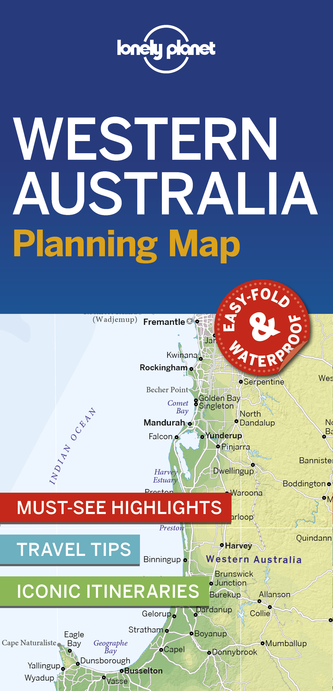 NEW Lonely Planet Western Australia Planning Map by Lonely Planet (2019 ...