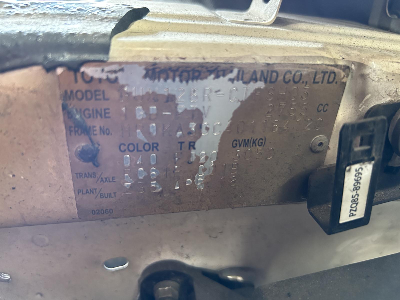 Ecu Hilux Toyota 2018