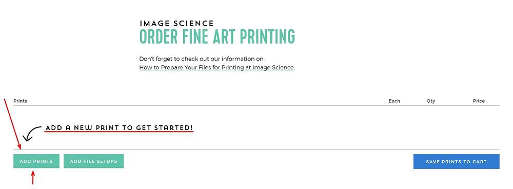 How To Order Prints | Image Science
