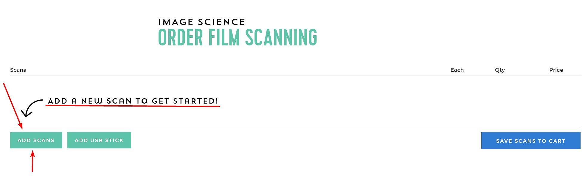 How To Order Film Scans | Image Science