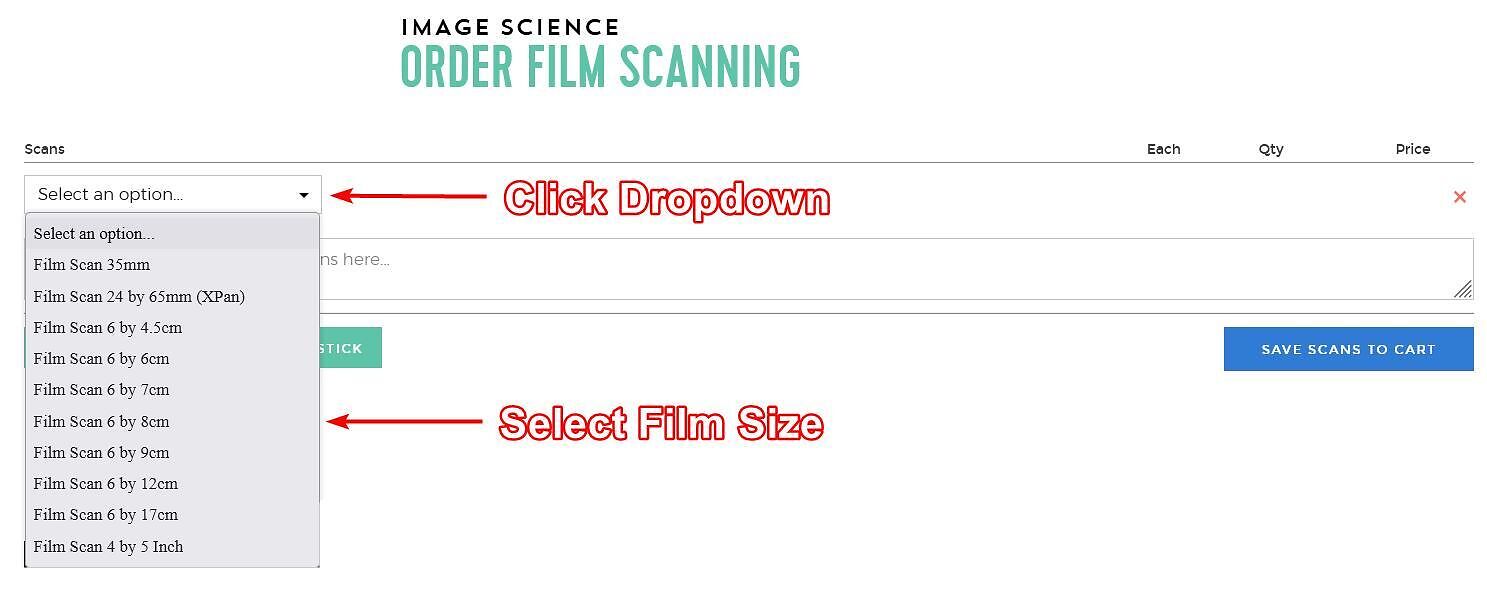 How To Order Film Scans | Image Science