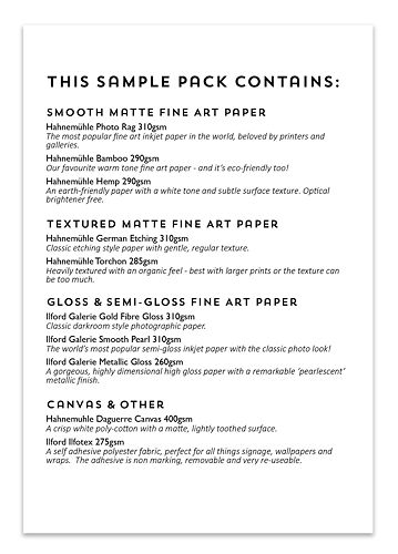 Printing Sample Pack | Image Science