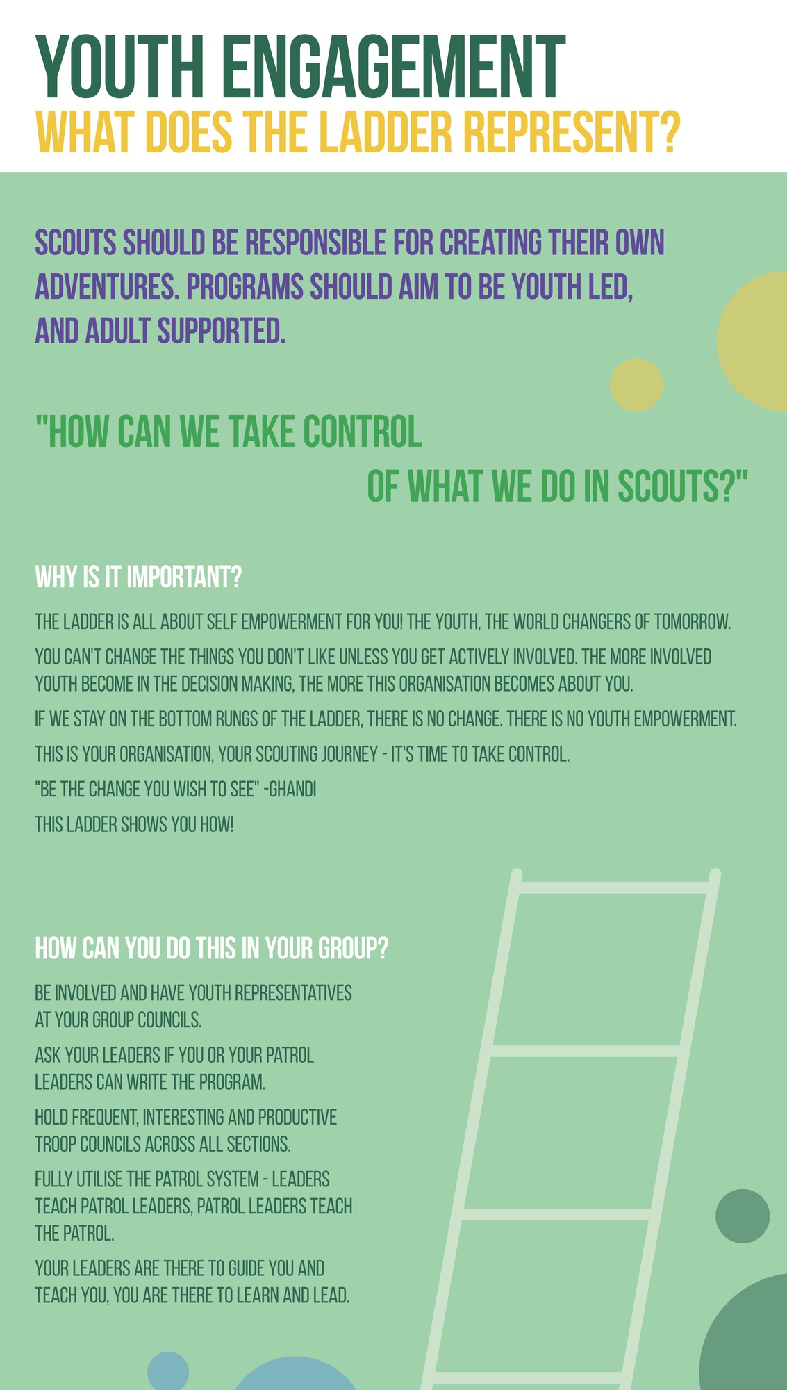 Authentic Youth Involvement Ladder