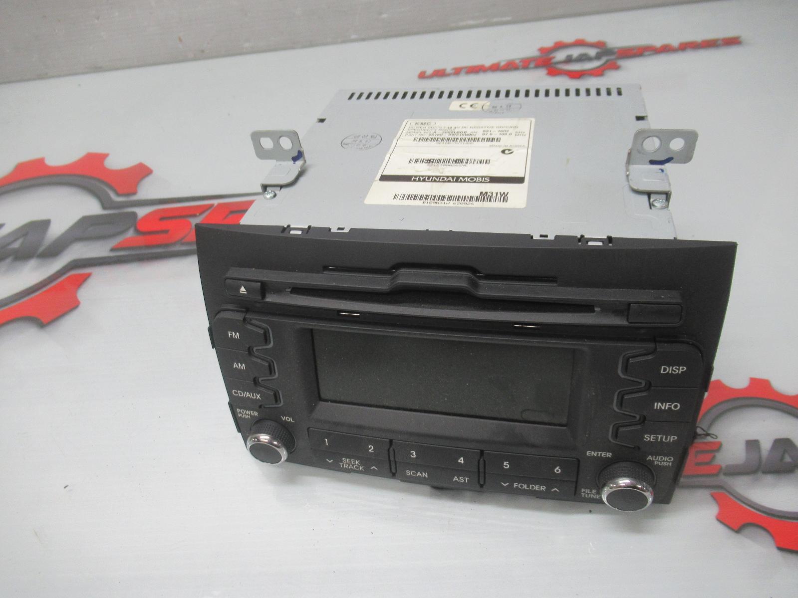 KIA SPORTAGE STEREO/HEAD UNIT SINGLE STACK CD PLAYER, SL, 05/10-10/15 ...