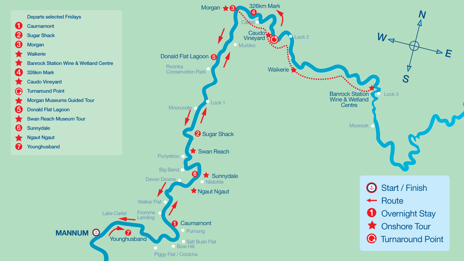 7 Night Upper Murraylands Cruise | Captain Cook Cruises - Murray Princess