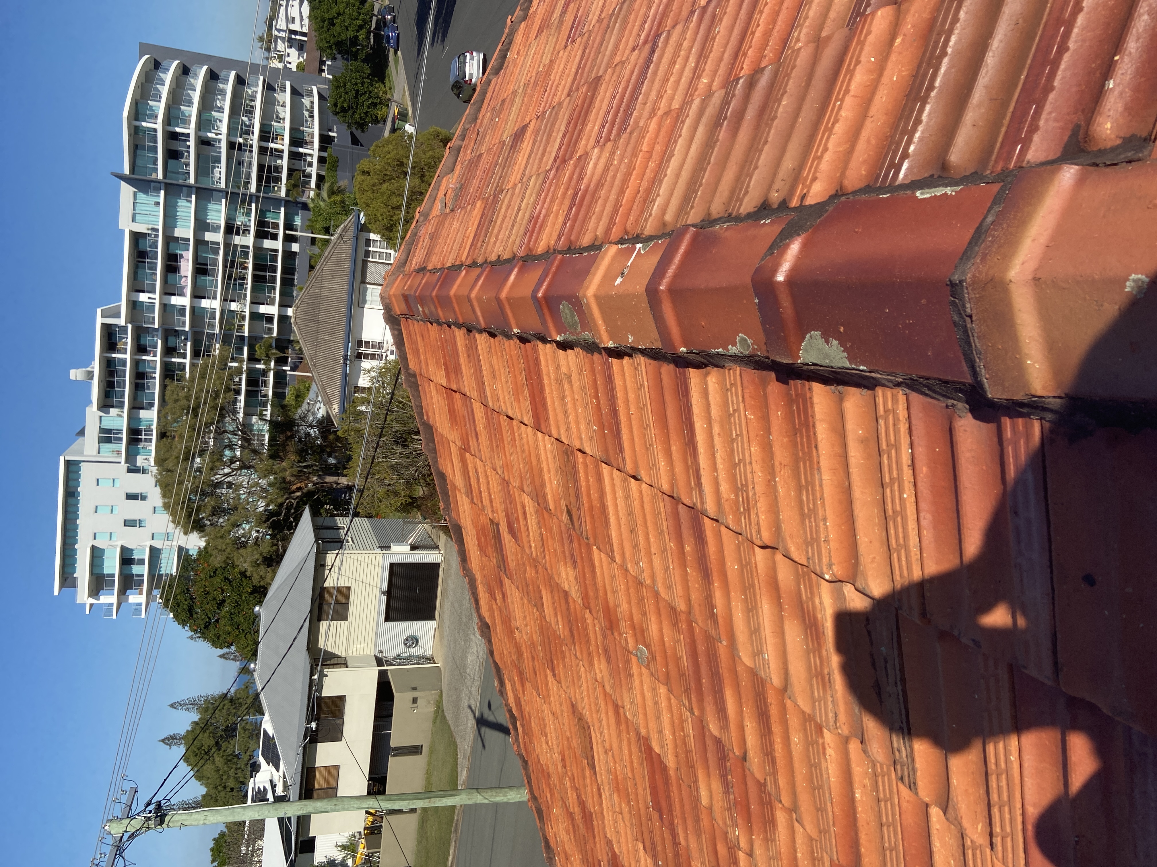 Pointing Terracotta Roof Tiles Redcliffe L: Roofer required in ...