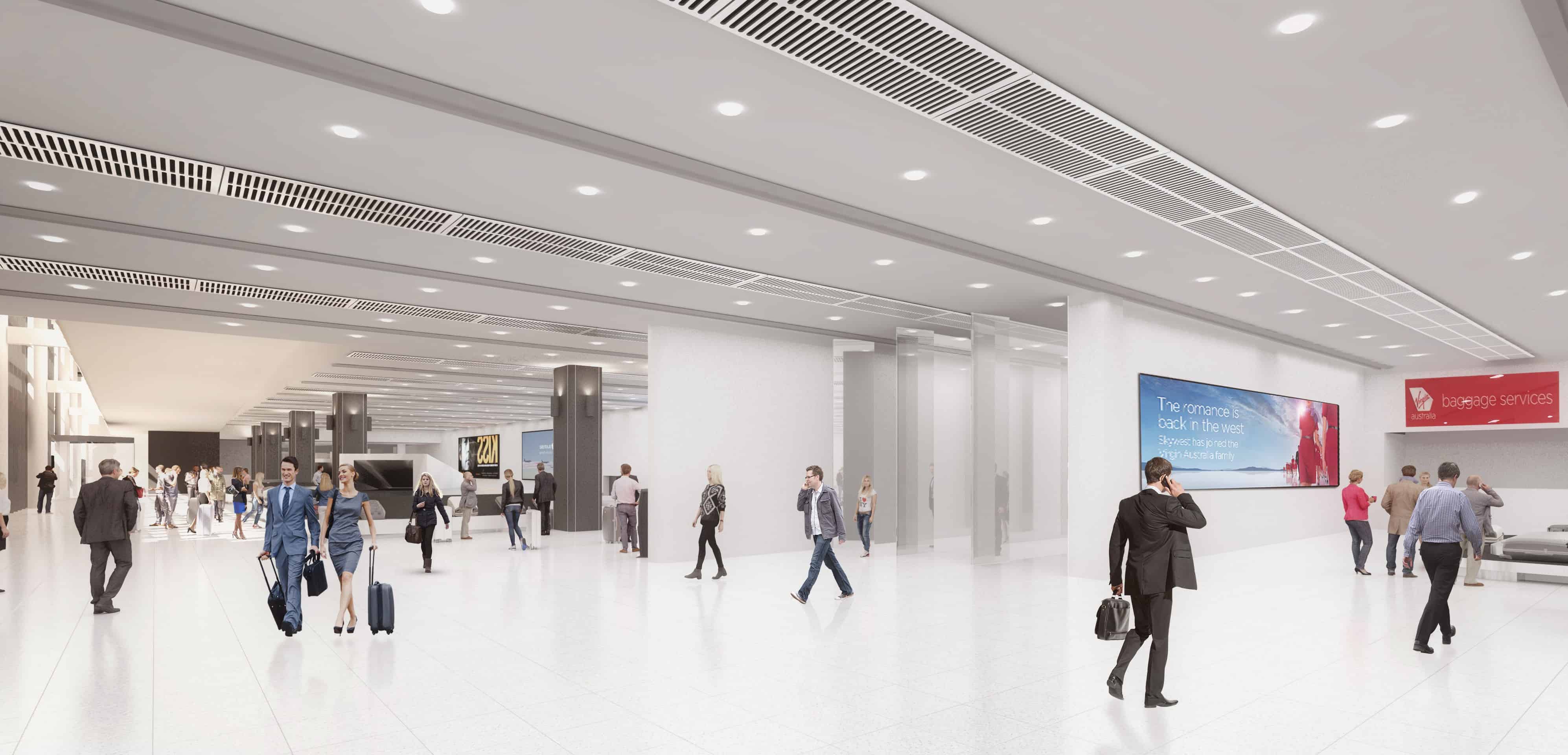 Virgin Australia Melbourne Airport new T3 Arrivals Hall - Wayfarer