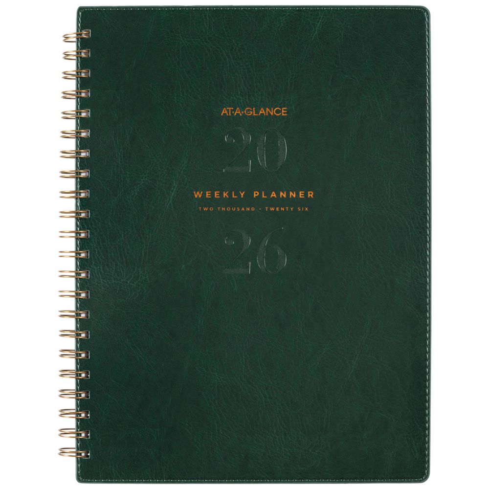 At-A-Glance Signature A4 Week-to-View 2026 Diary Green | Officeworks