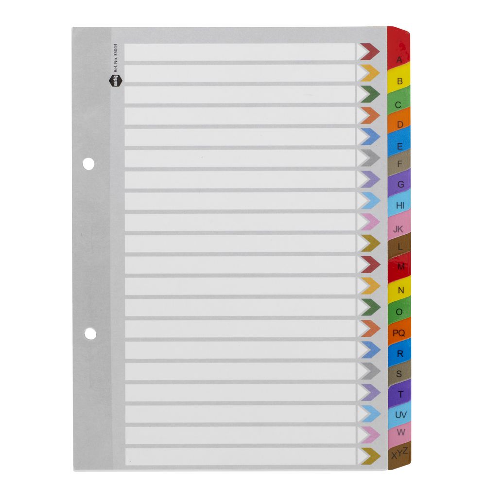 Office Products 2 Sets Index A Z Tab Binder Dividers Multicolor Tabs 