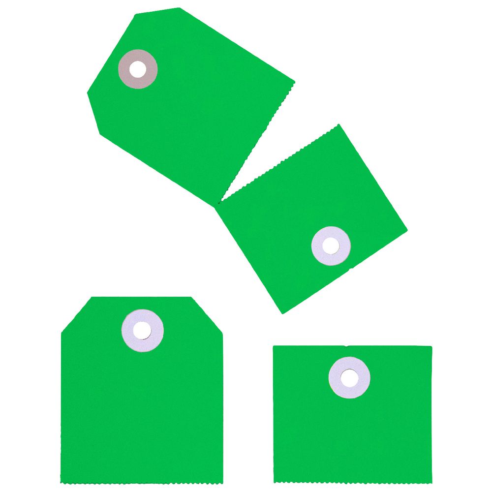 Avery 2-in-1 Tags Green 100 Pack | Officeworks