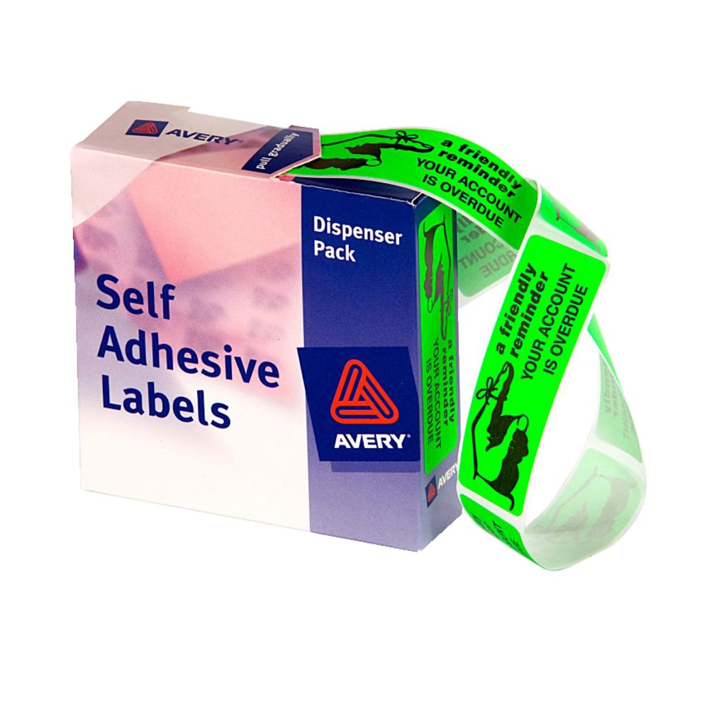 Avery 'Friendly Reminder' Printed Labels 19 x 64mm 125 Pack | Officeworks