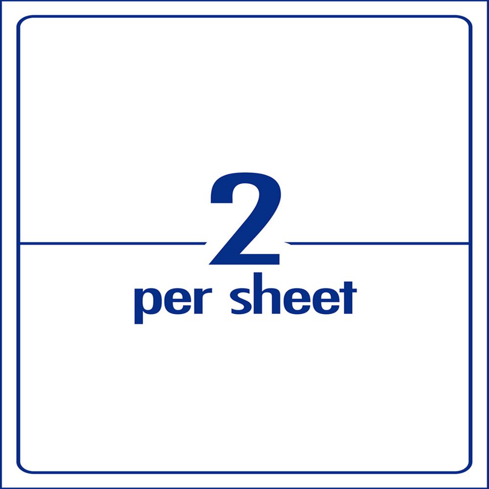 Avery Premium White Shipping Labels AveryEco A6 2UP 25 Sheets | Officeworks