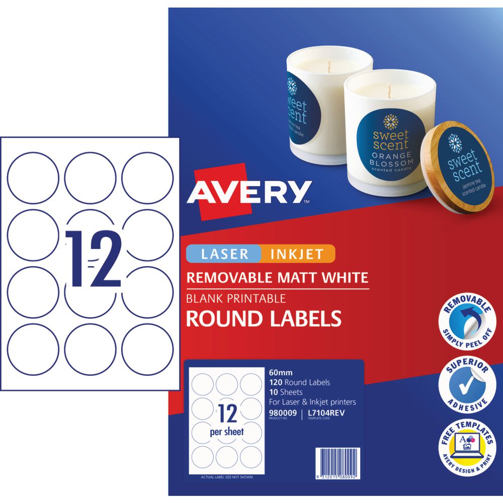 Avery Sticker Paper Officeworks SITCREK