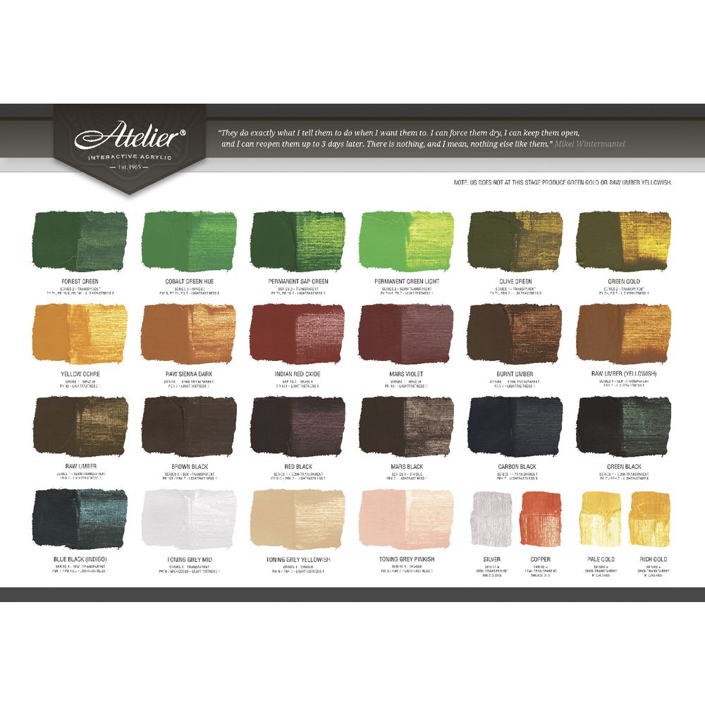 Atelier Interactive Artist Acrylic 80mL Cad Yellow Medium S4 | Officeworks