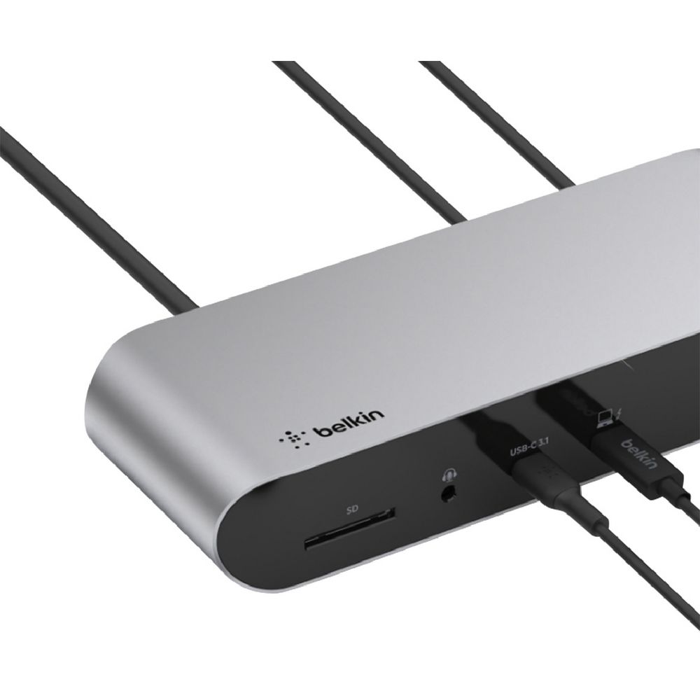 Belkin USB-C 4-in-1 Multiport Hub Grey | Officeworks
