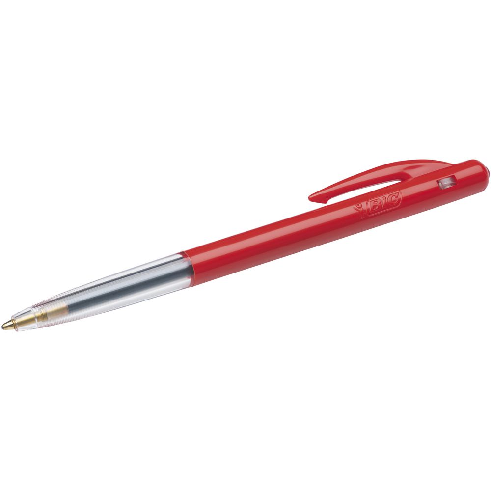 BIC Clic Retractable Ballpoint Pens Red 10 Pack Officeworks BIC Clic Retractable Ballpoint Pens Red 10 Pack Officeworks
