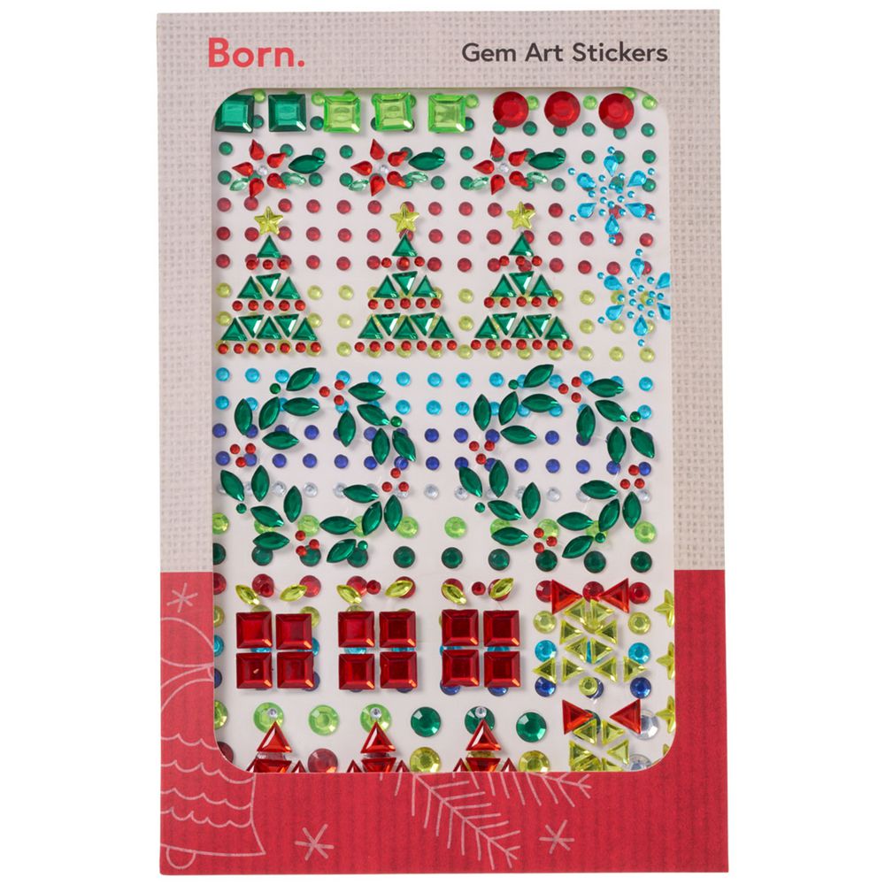 Born Christmas Gem Art Stickers | Officeworks