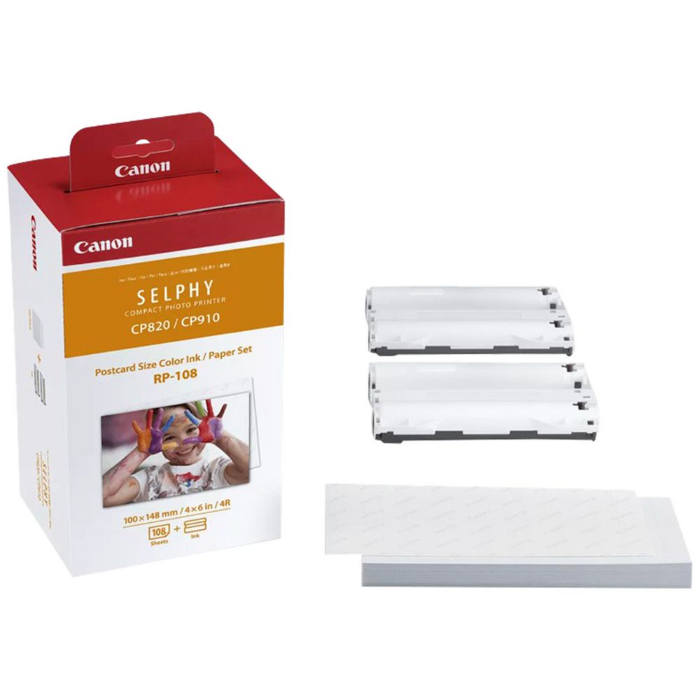 Canon SELPHY RP-108 Color Ink/Paper Set 108 Sheets | Officeworks