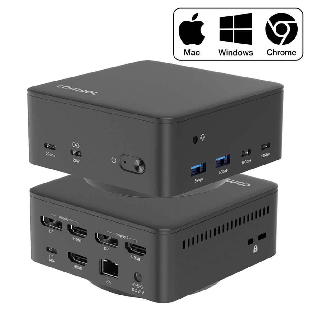 Comsol Triple 4K HDMI+DP Docking Station | Officeworks