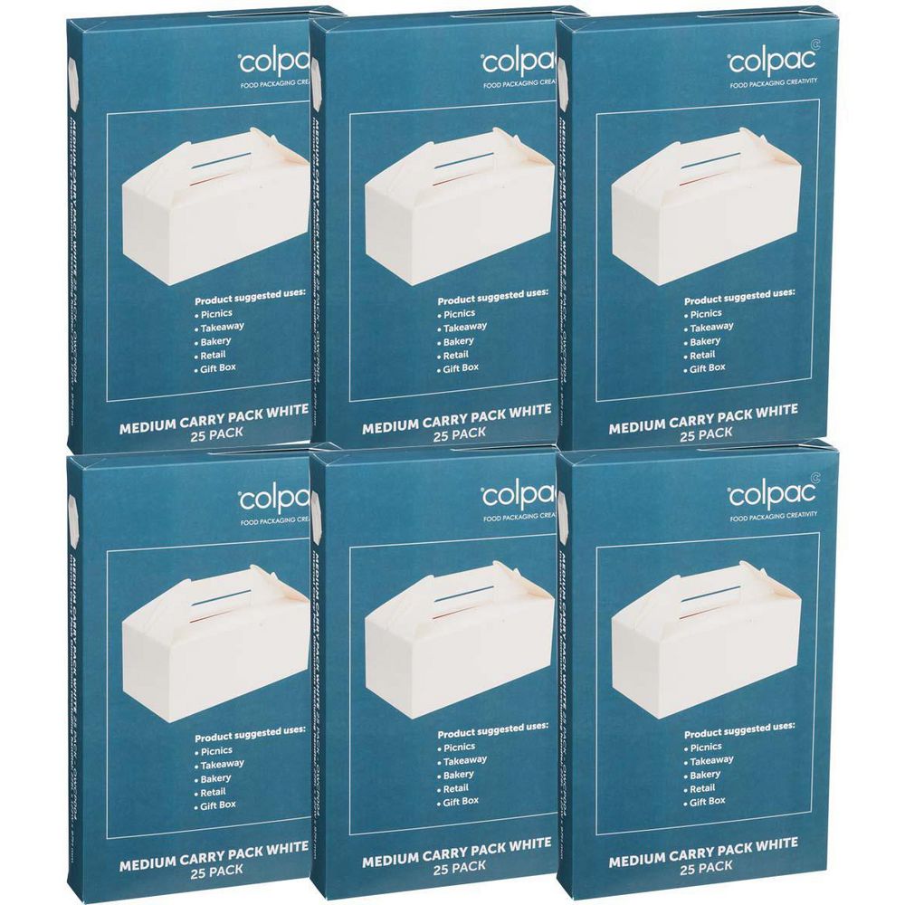 Colpac Medium Carry Pack White 150 Pack | Officeworks