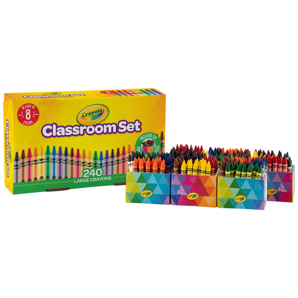 Crayola Large Crayon Classroom Pack 240 Pieces | Officeworks Crayola Large Crayon Classroom Pack 240 Pieces | Officeworks