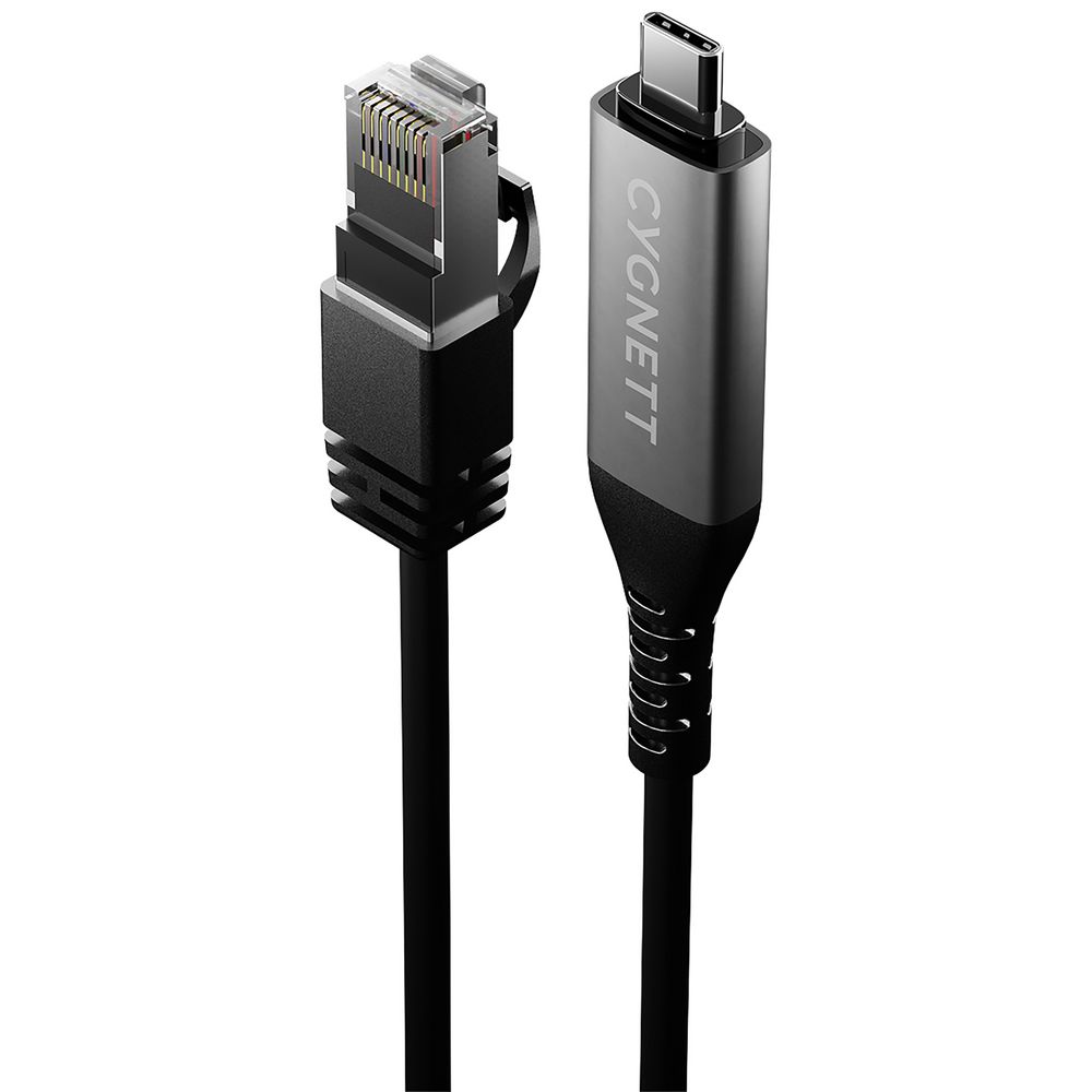 Cygnett Unite USB-C to Gigabit Ethernet Cable 5M Black | Officeworks