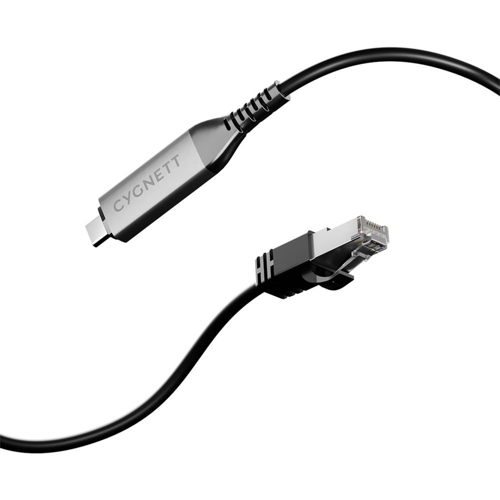 Cygnett Unite USB-C to Gigabit Ethernet Cable 5M Black | Officeworks