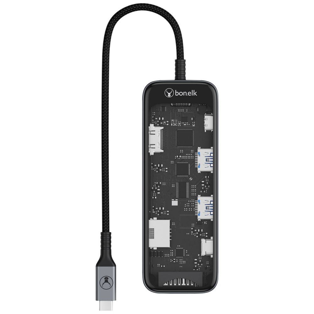 Bonelk Vision USB-C 8-in-1 Multi-Port Hub | Officeworks