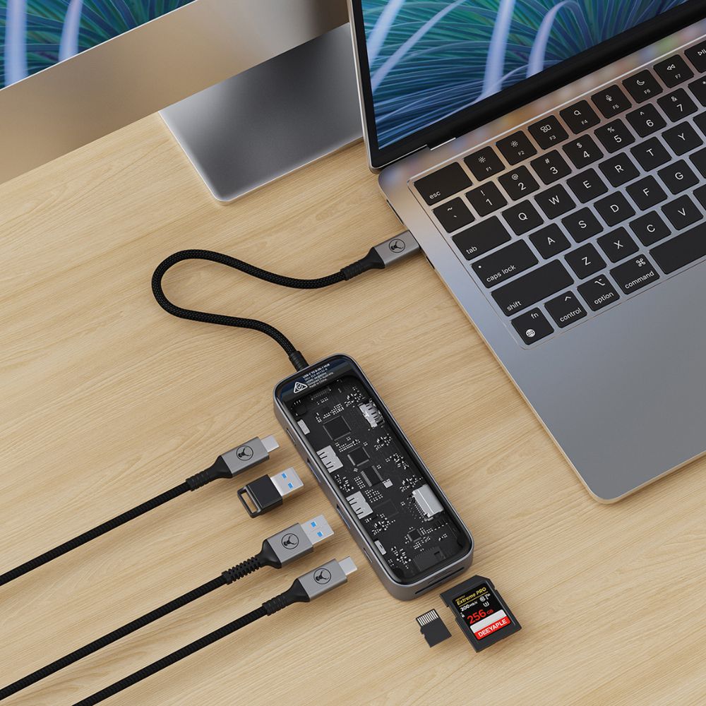 Bonelk Vision USB-C 8-in-1 Multi-Port Hub | Officeworks