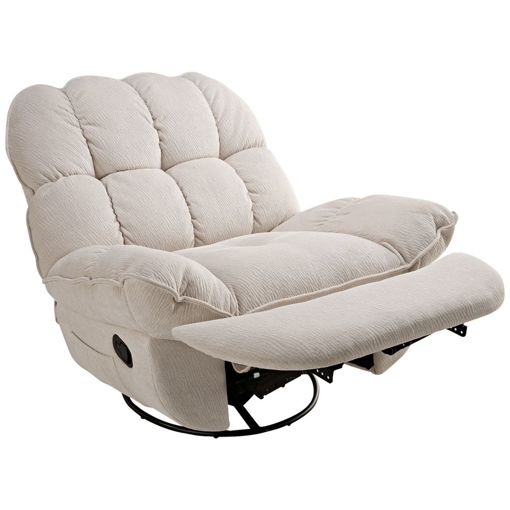 Eureka Grayson Recliner White | Officeworks