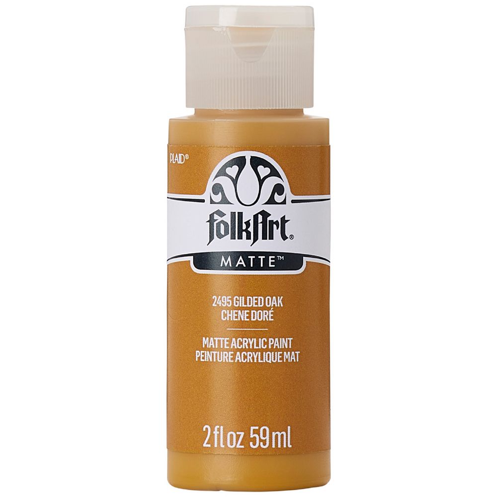 Folk Art Acrylic Paint 59mL Gilded Oak | Officeworks