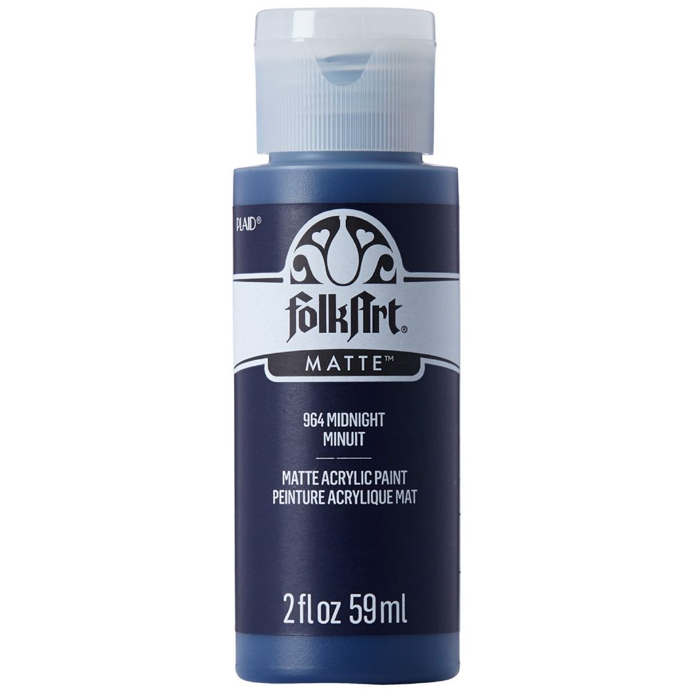 Folk Art Acrylic Paint 59mL Midnight | Officeworks
