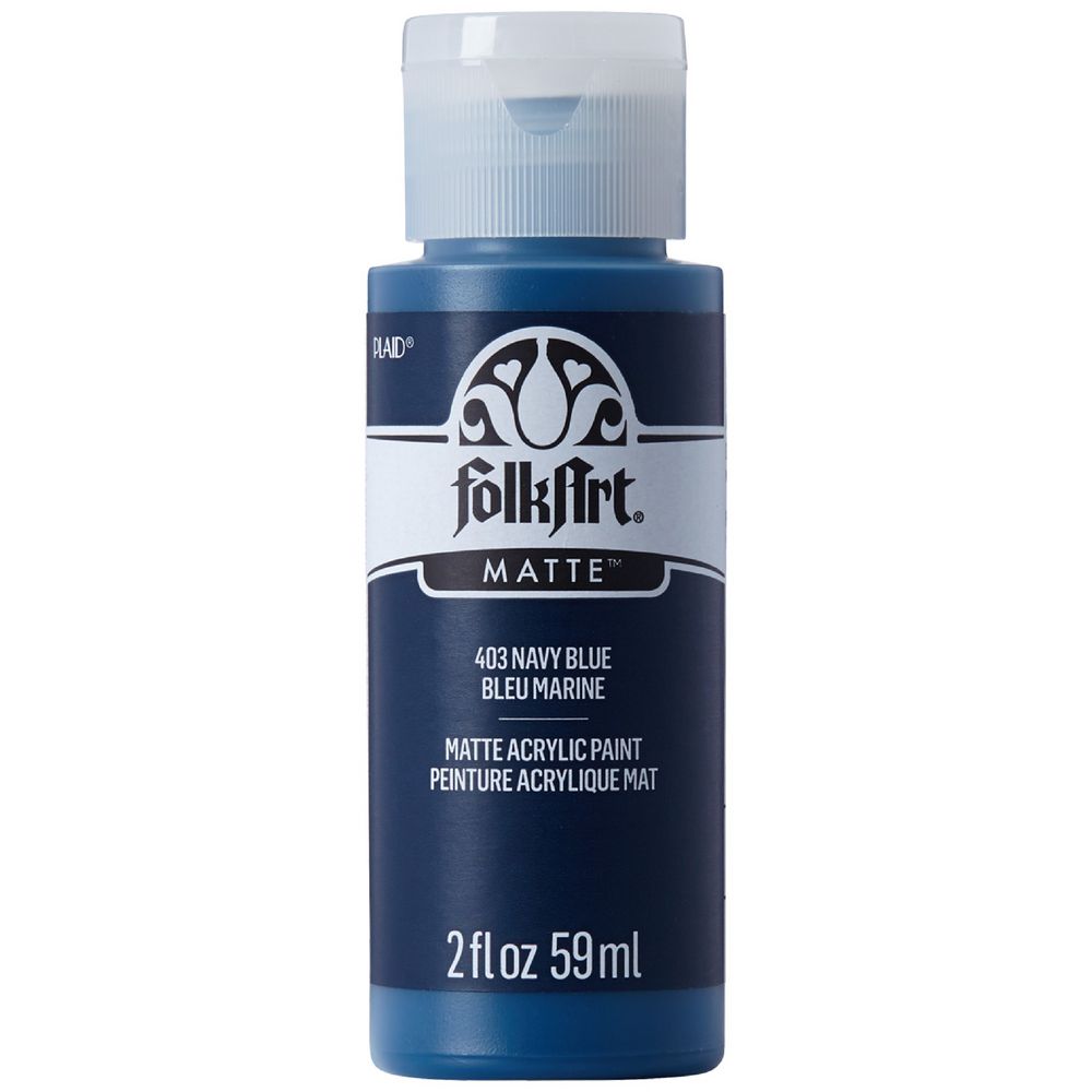 Folk Art Acrylic Paint 59mL Navy Blue | Officeworks