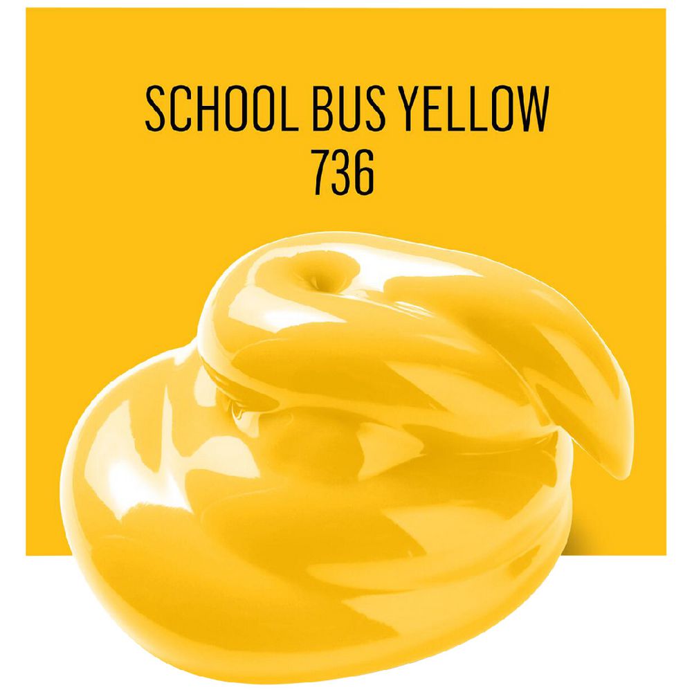 Folk Art Acrylic Paint 59mL School Bus Yellow | Officeworks