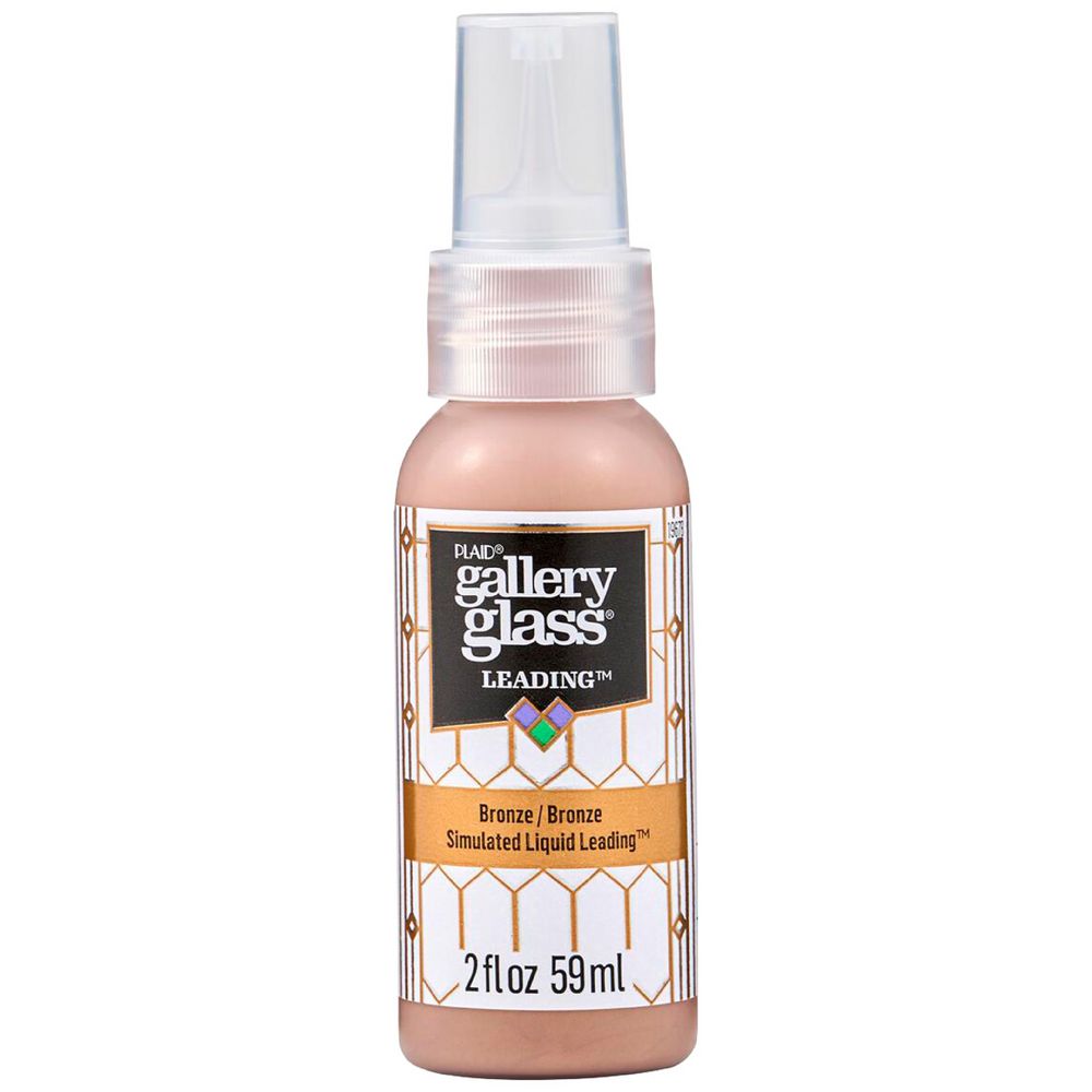 Folk Art Plaid Gallery Glass Liquid Leading 59ml Bronze | Officeworks