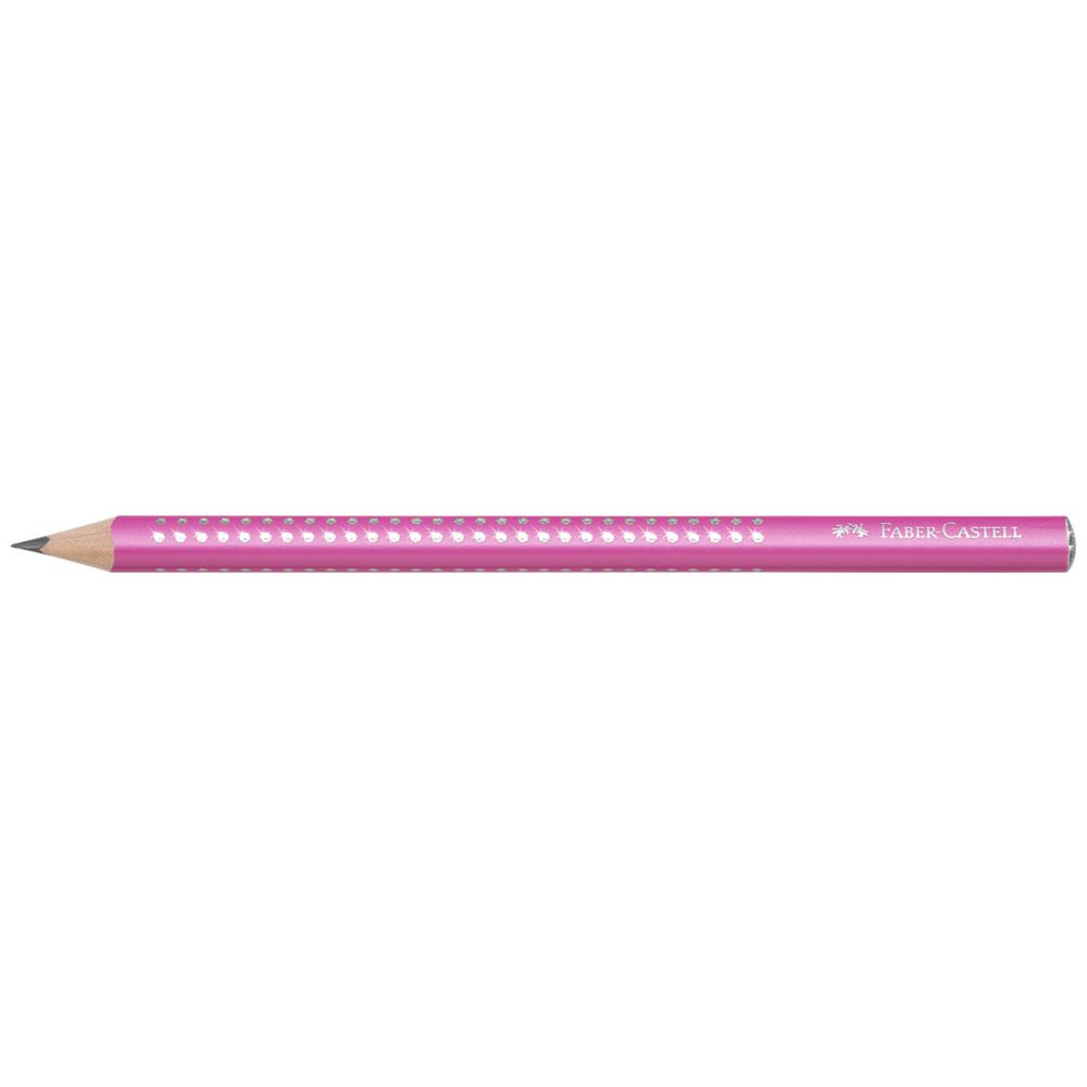 Faber-Castell Jumbo Sparkle Pencil Pearl Pink | Officeworks