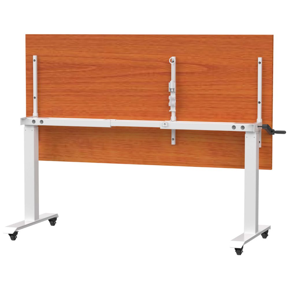 Rapidline Boost Crank Flip Table 1500x750 Cherry and White | Officeworks