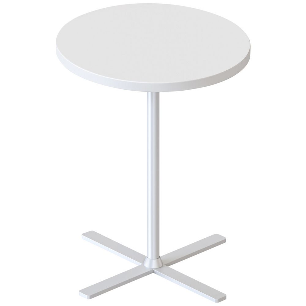 Rapidline Kolo Side Table 500x587mm White | Officeworks