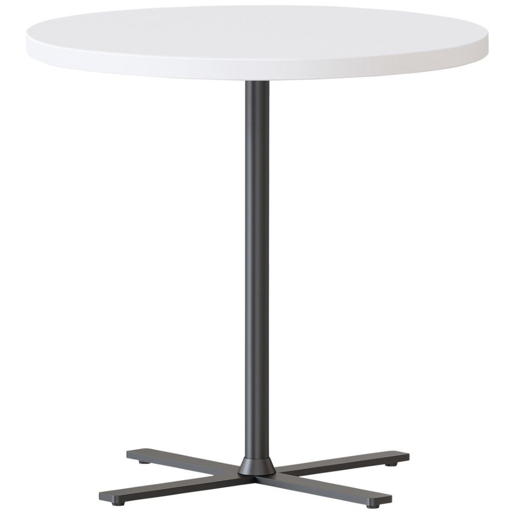 Rapidline Kolo Side Table 600x587mm White and Black | Officeworks