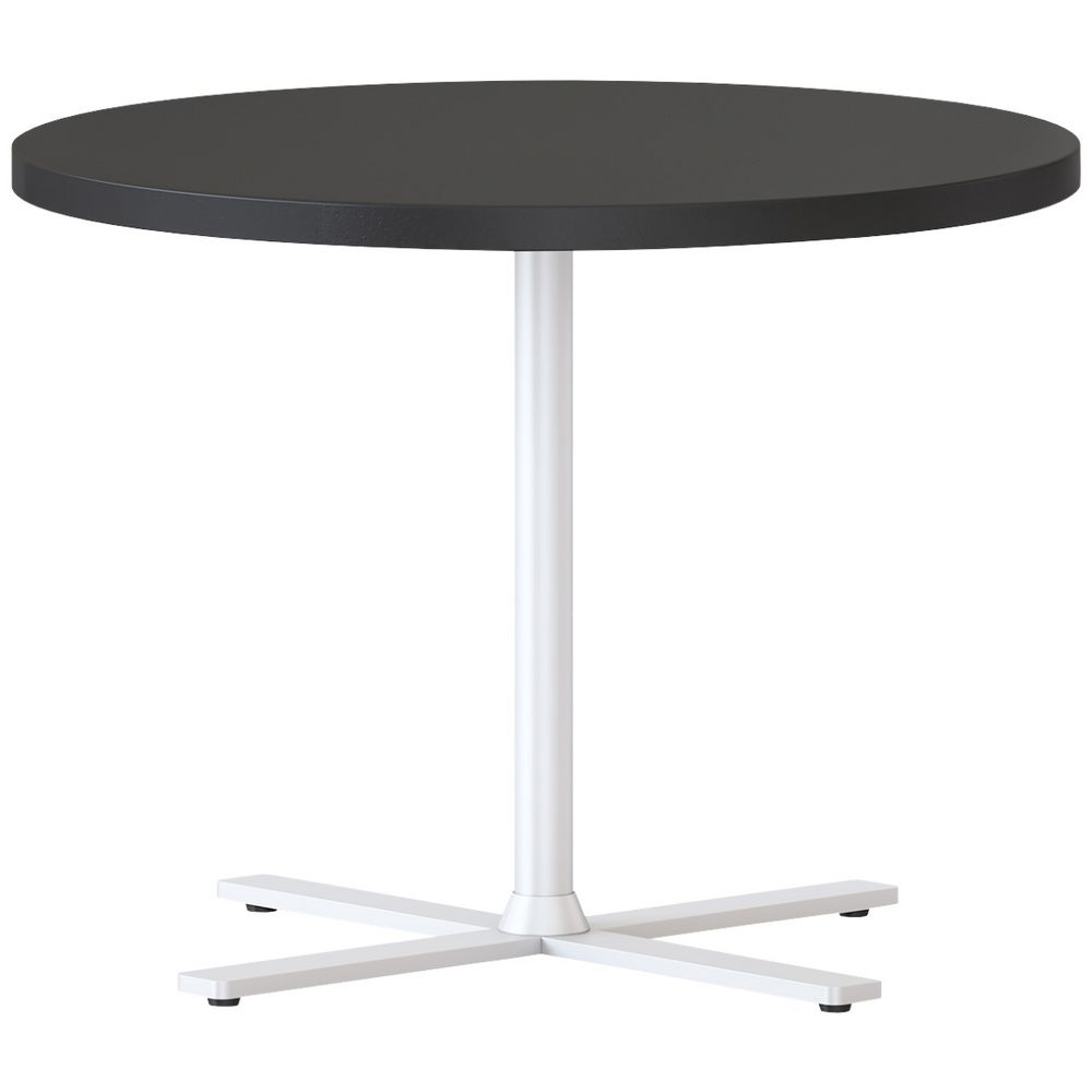 Rapidline Kolo Side Table 600x457mm Black and White | Officeworks