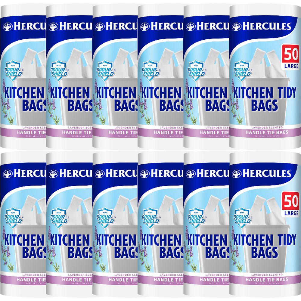 Hercules Kitchen Tidy Bags Large 35L 600 Pack | Officeworks