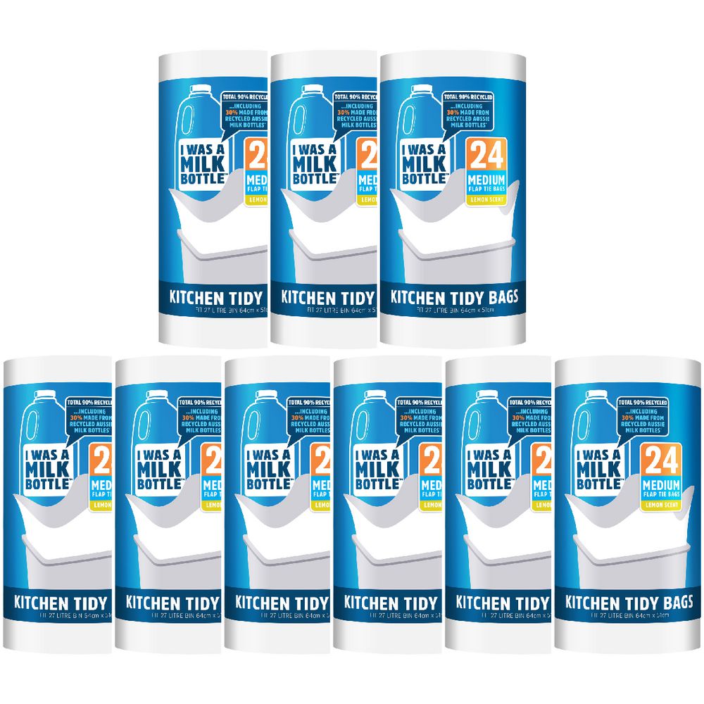 I was a Milk Bottle Kitchen Tidy Bags Med 216 Pack | Officeworks