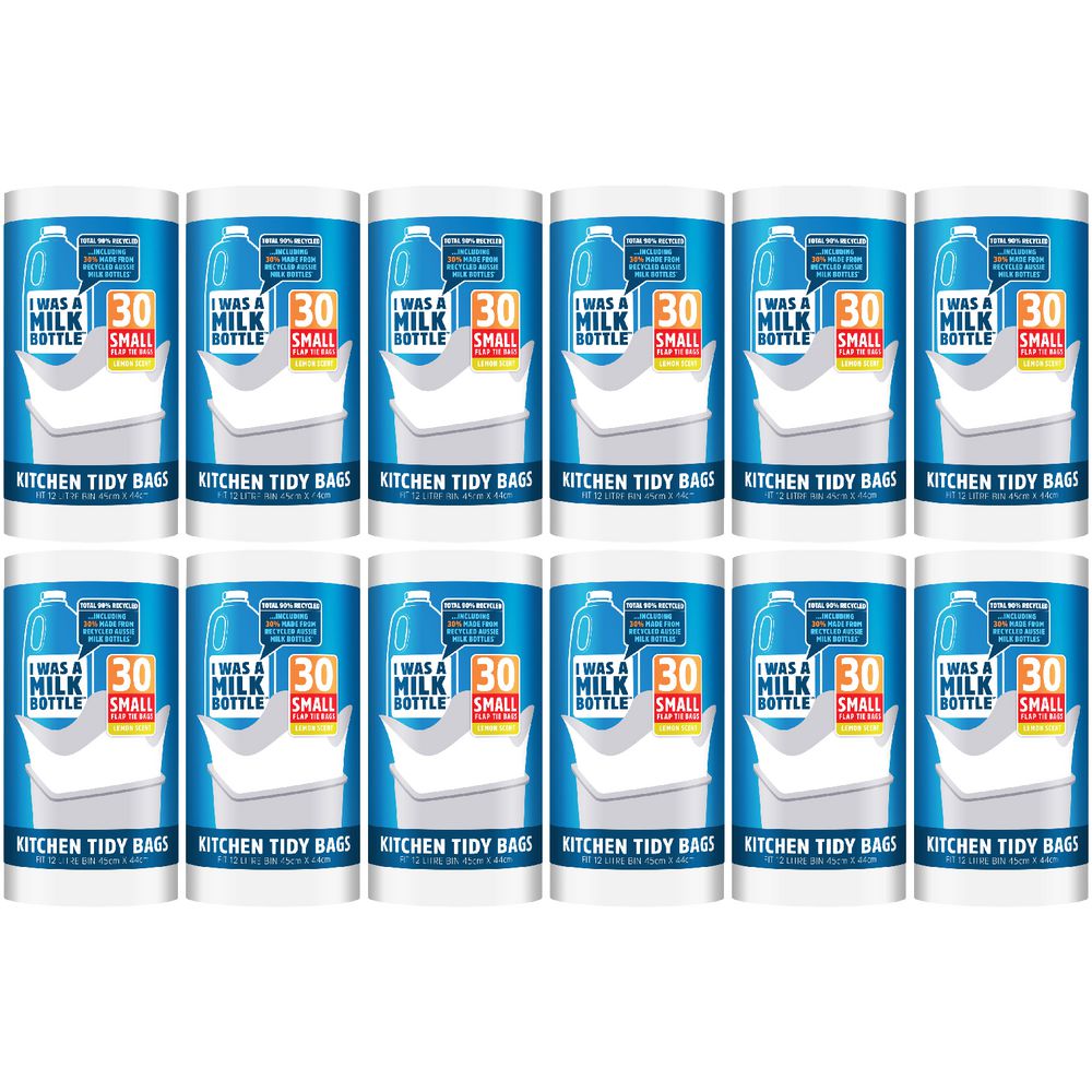 I was a Milk Bottle Kitchen Tidy Bags Small 360 Pack | Officeworks