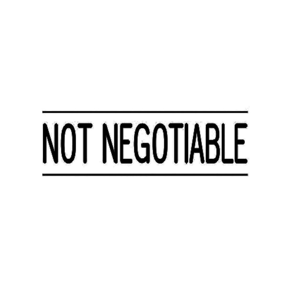 Deskmate Pre-Inked Office Stamps Not Negotiable Black | Officeworks