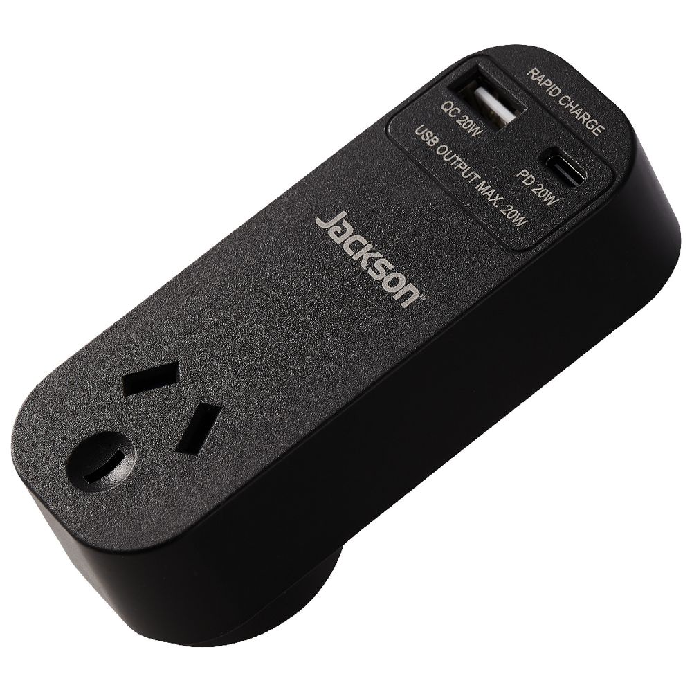 Jackson 1 Outlet Wall Adaptor with 2x USB | Officeworks