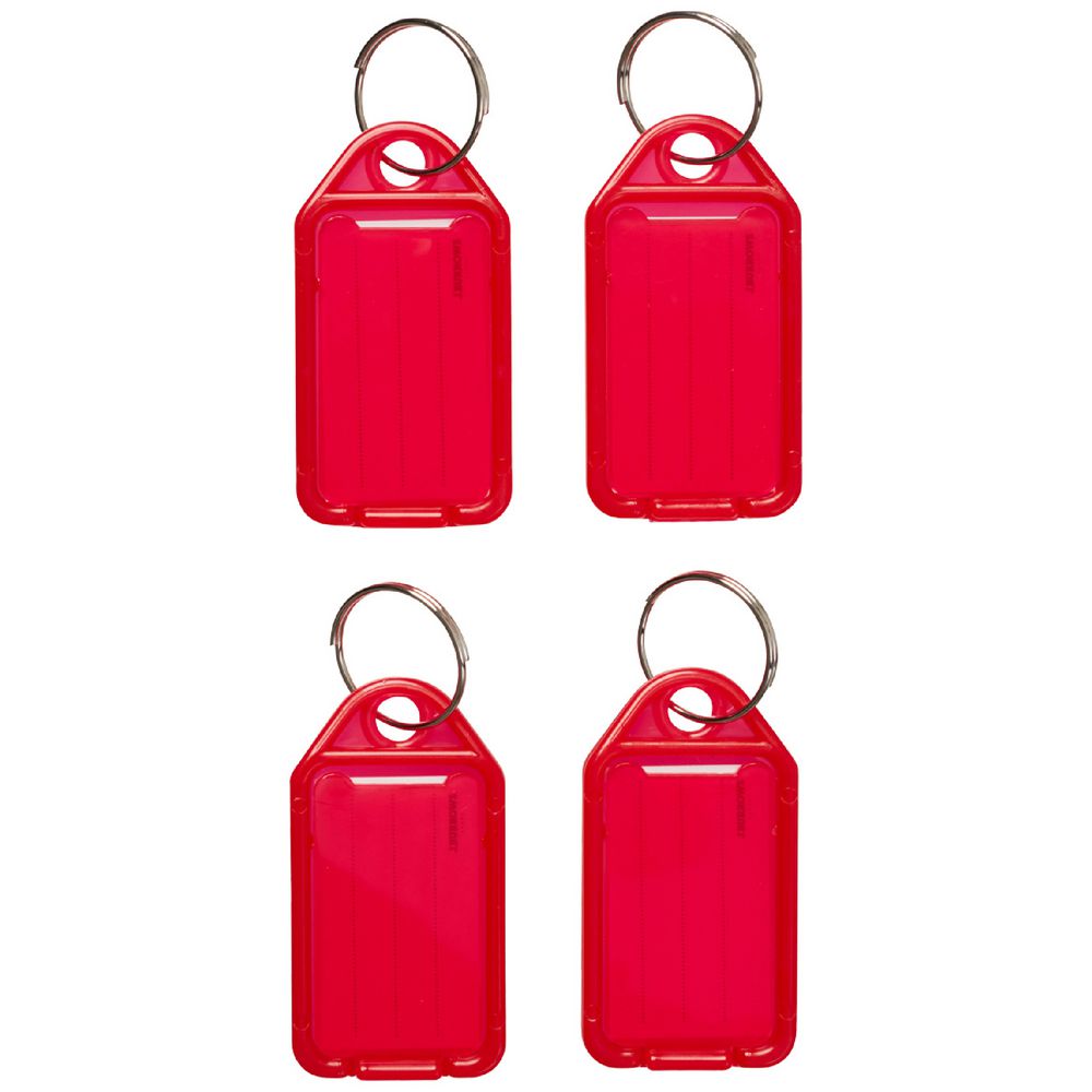J.Burrows Key Tags Red 4 Pack | Officeworks