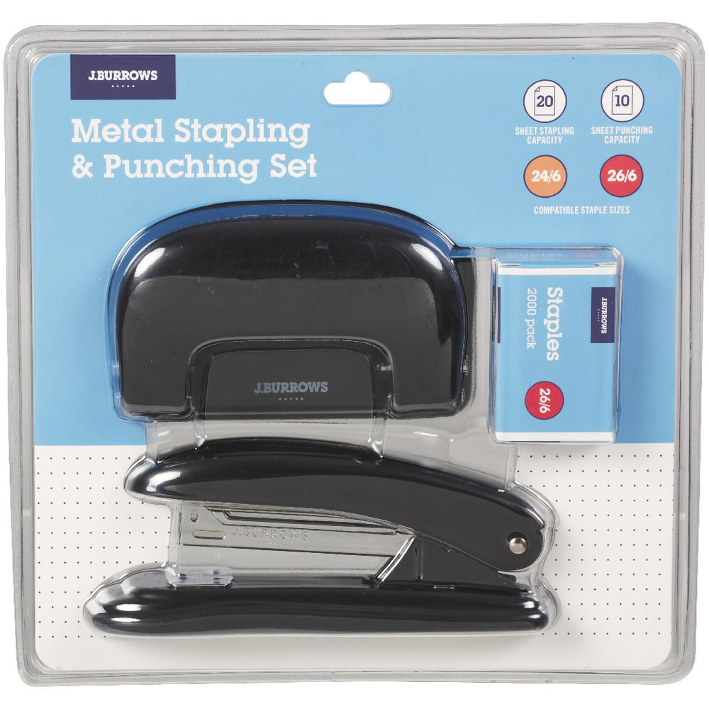 stapler hole punch set