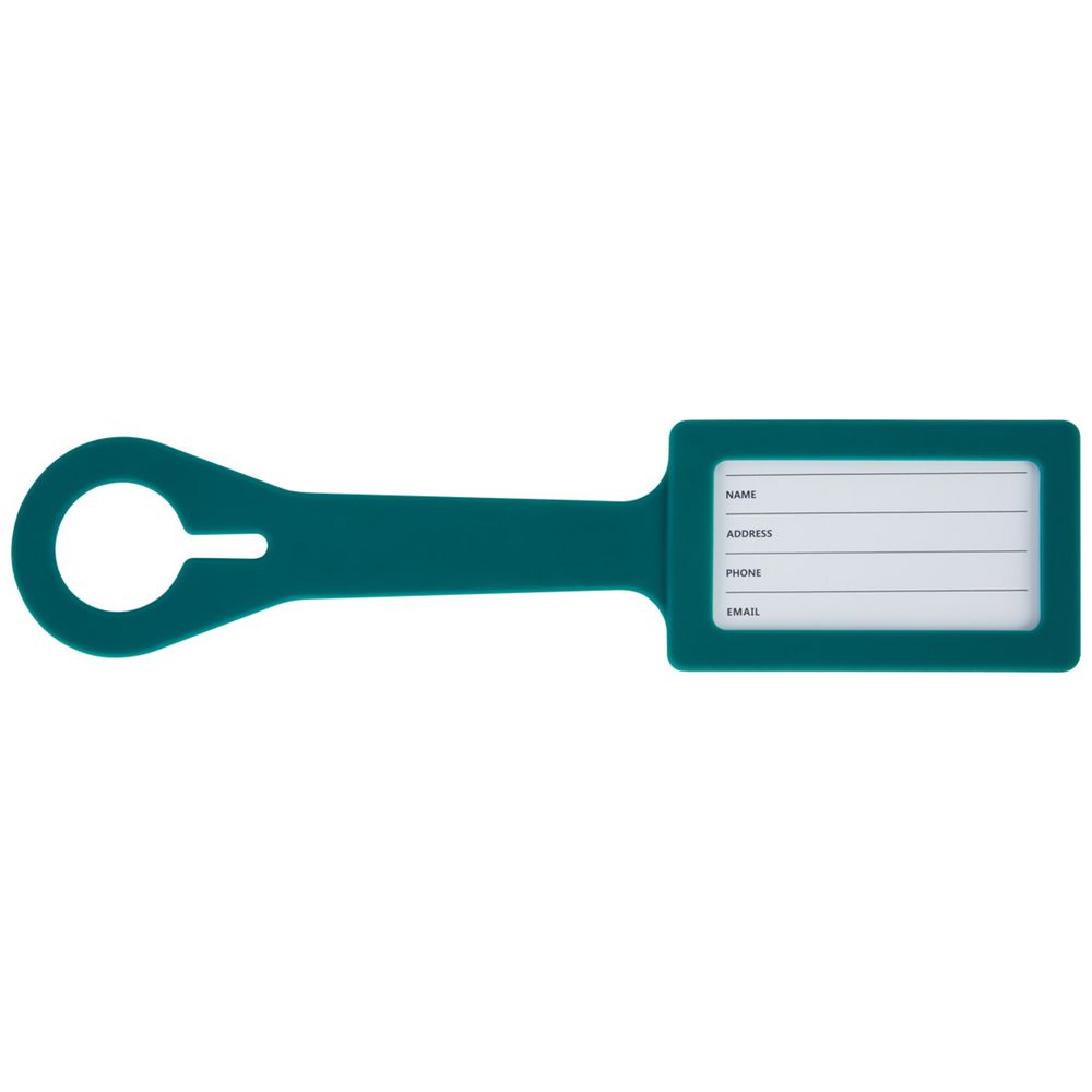 J.Burrows Silicone Luggage Tags Teal 2 Pack | Officeworks