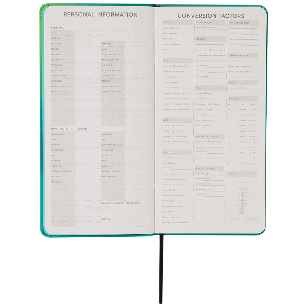 J.Burrows Slim Week to View Undated Diary Gradient | Officeworks